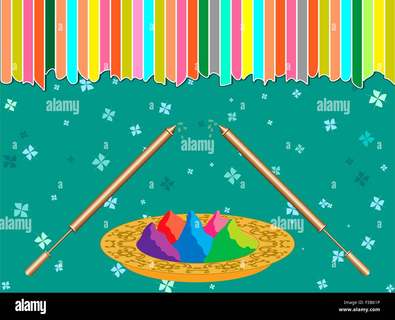 Holi The Festival Of Colours Vector Art Stock Vector Image & Art - Alamy