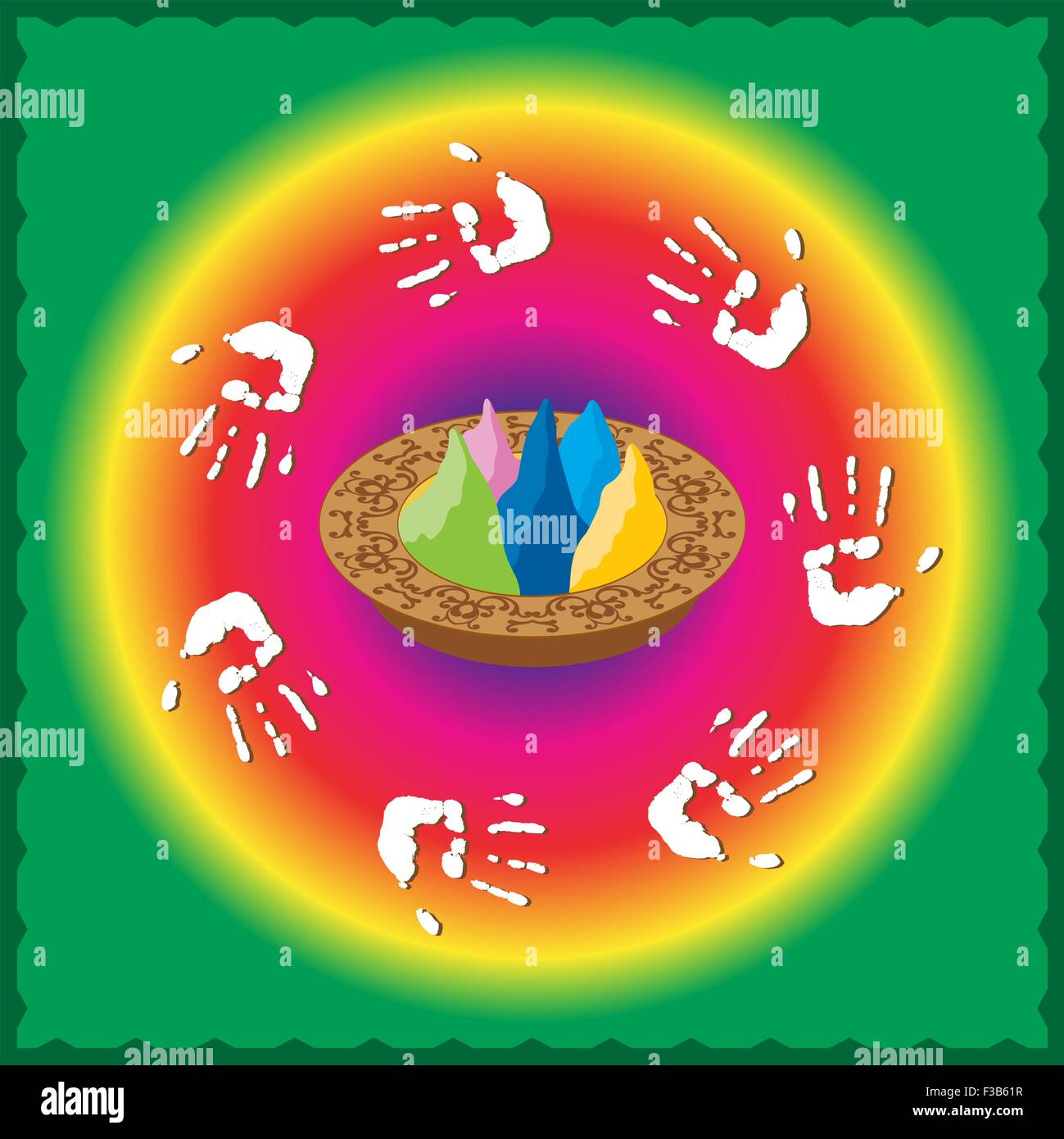 Holi The Festival Of Colours Vector Art Stock Vector Image & Art - Alamy