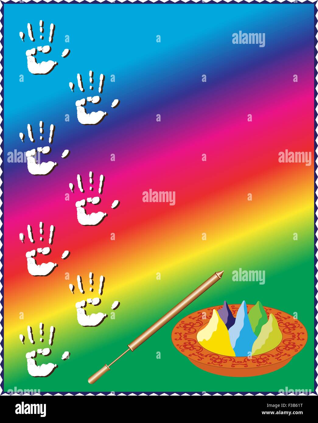 Holi The Festival Of Colours Vector Art Stock Vector Image & Art - Alamy