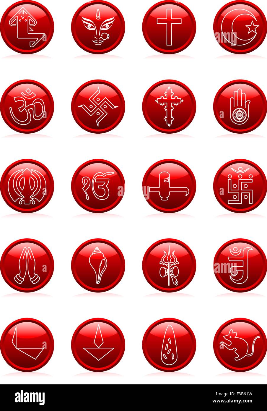 Icon Religion Set Vector Art Stock Vector Image & Art - Alamy