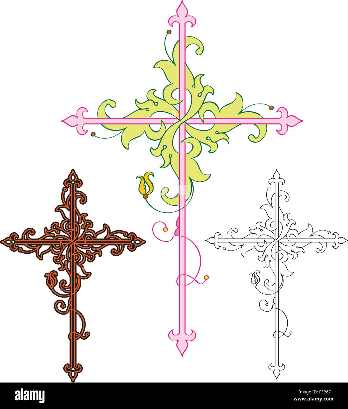 Christian Cross Design Vector Art Stock Vector Image & Art - Alamy