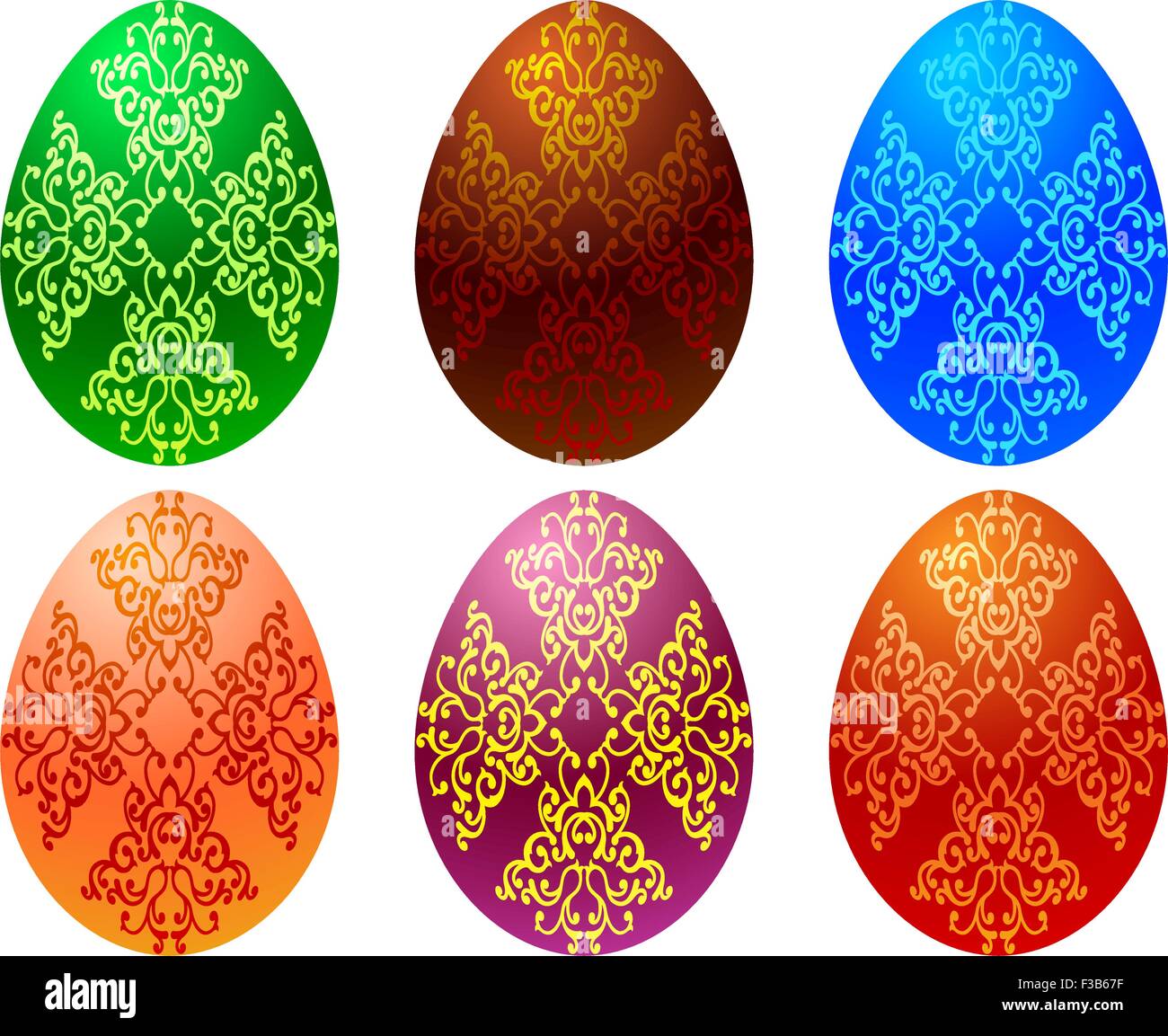 Easter Egg Ornamental Vector Art Stock Vector Image & Art - Alamy