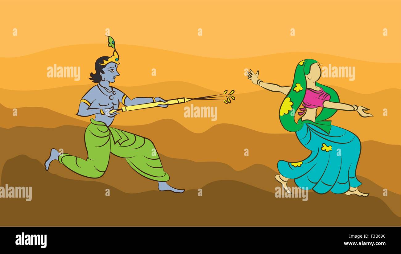 Indian gopi Stock Vector Images - Alamy