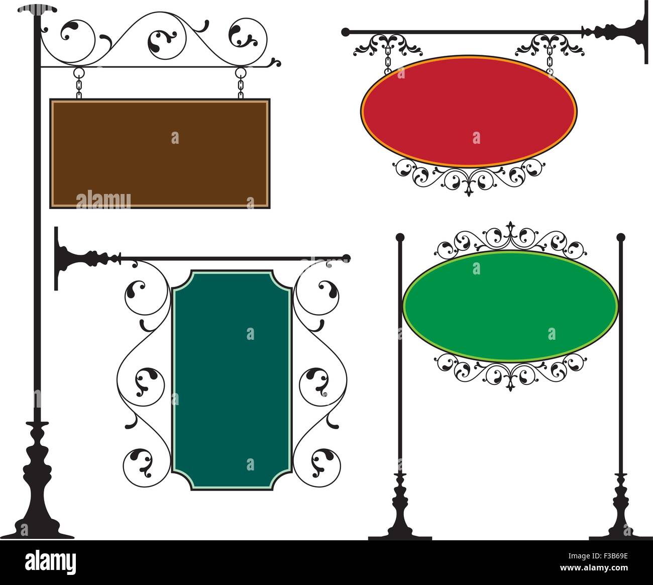 Wrought Iron Signage Vector Art Stock Vector Image & Art - Alamy