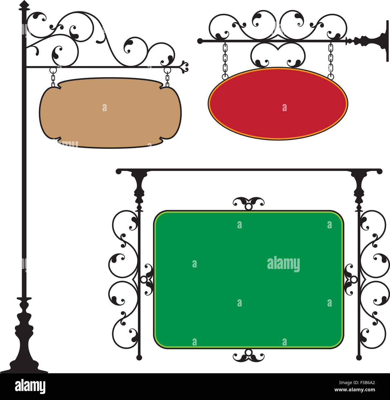 Wrought Iron Signage Vector Art Stock Vector Image & Art - Alamy