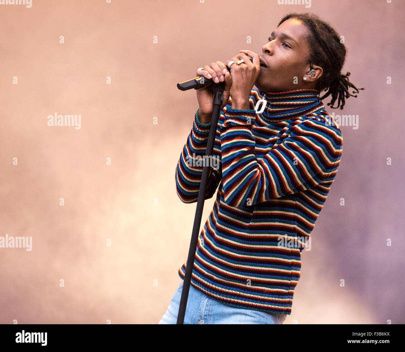 Austin, Texas, USA. 3rd Oct, 2015. Rapper A$AP ROCKY performs live at ...
