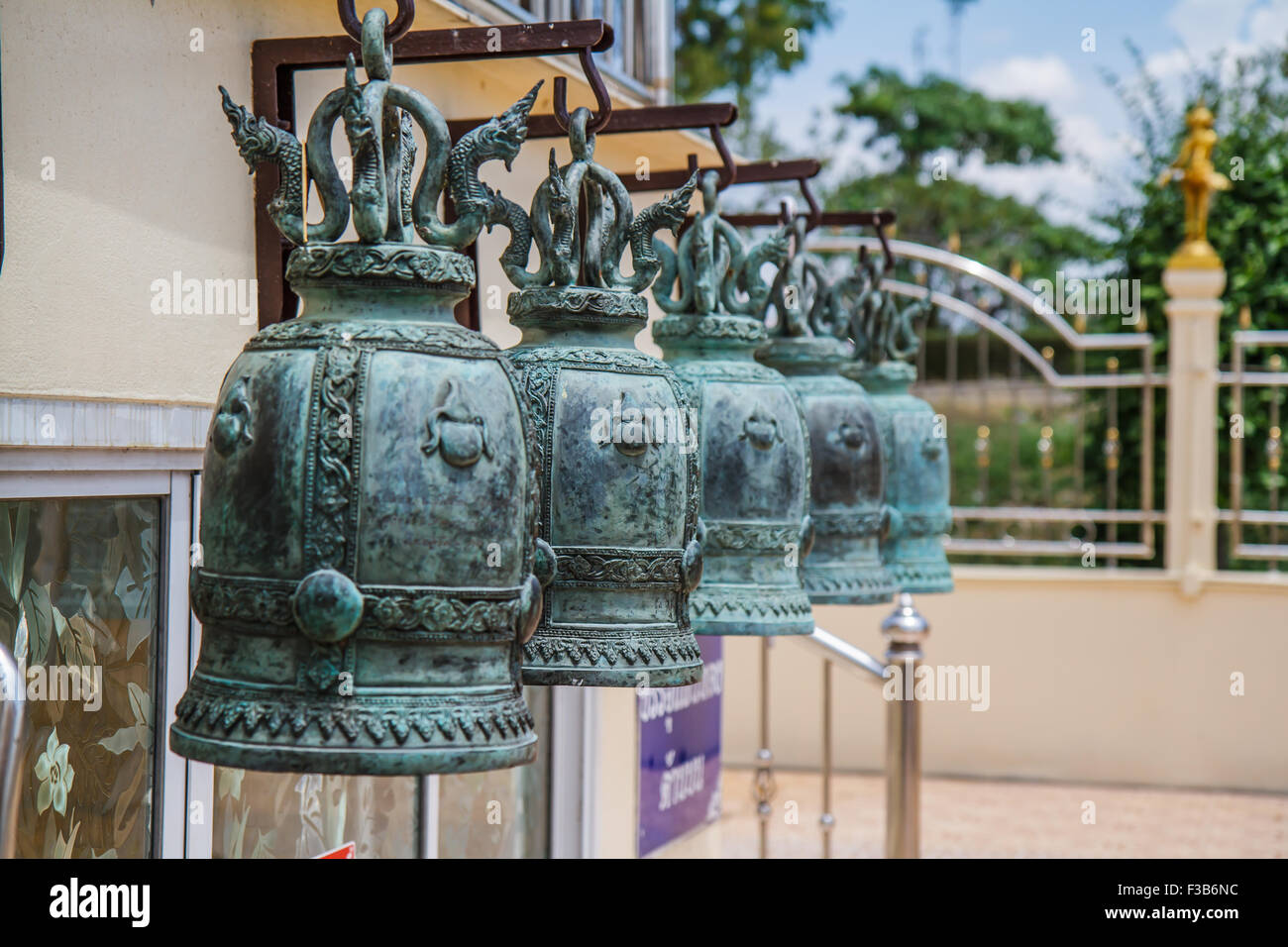 Bells on Temple Stock Photo - Alamy