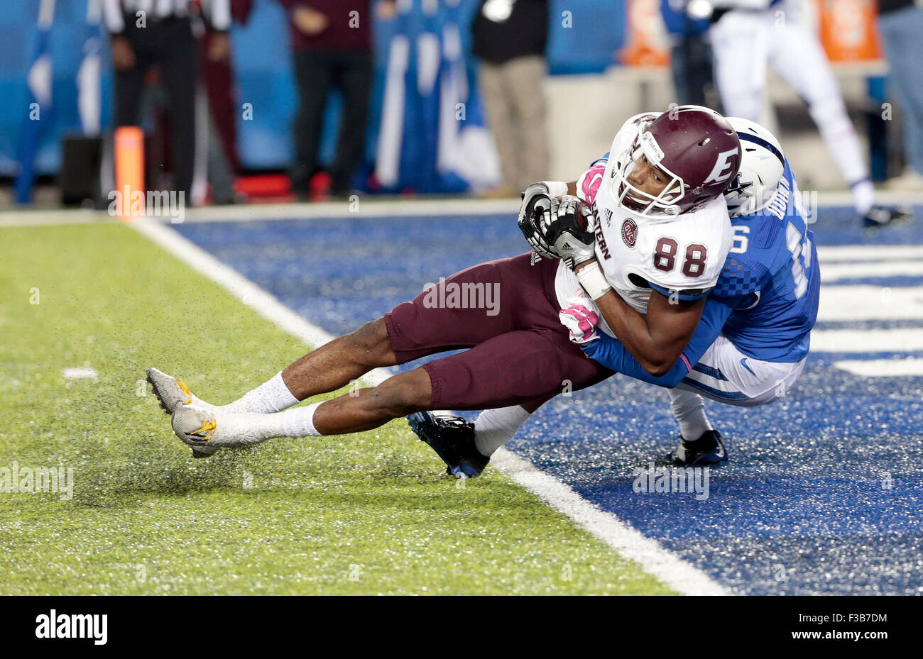 Lexington, KY, USA. 3rd Oct, 2015. Eastern Kentucky Colonels wide ...