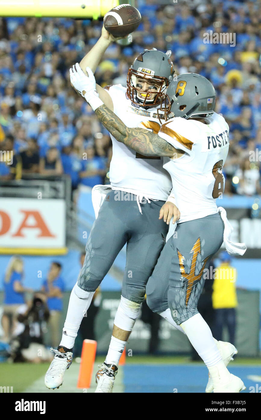 Pasadena, CA. 3rd Oct, 2015. Arizona State Sun Devils quarterback Mike ...
