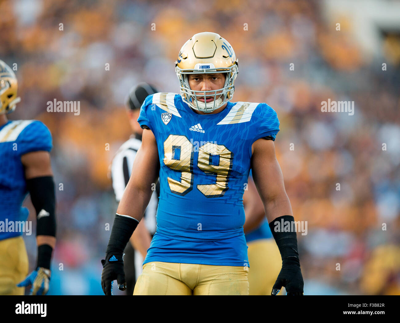 Pasadena, CA. 03rd Oct, 2015. UCLA Bruins defensive lineman (99) Matt ...