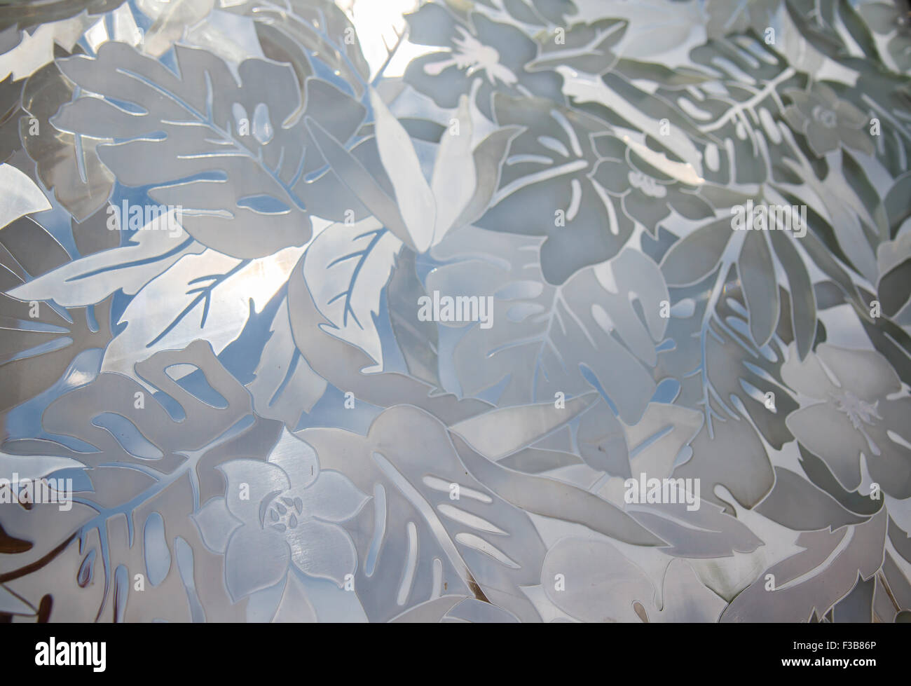 pattern on glass Stock Photo - Alamy