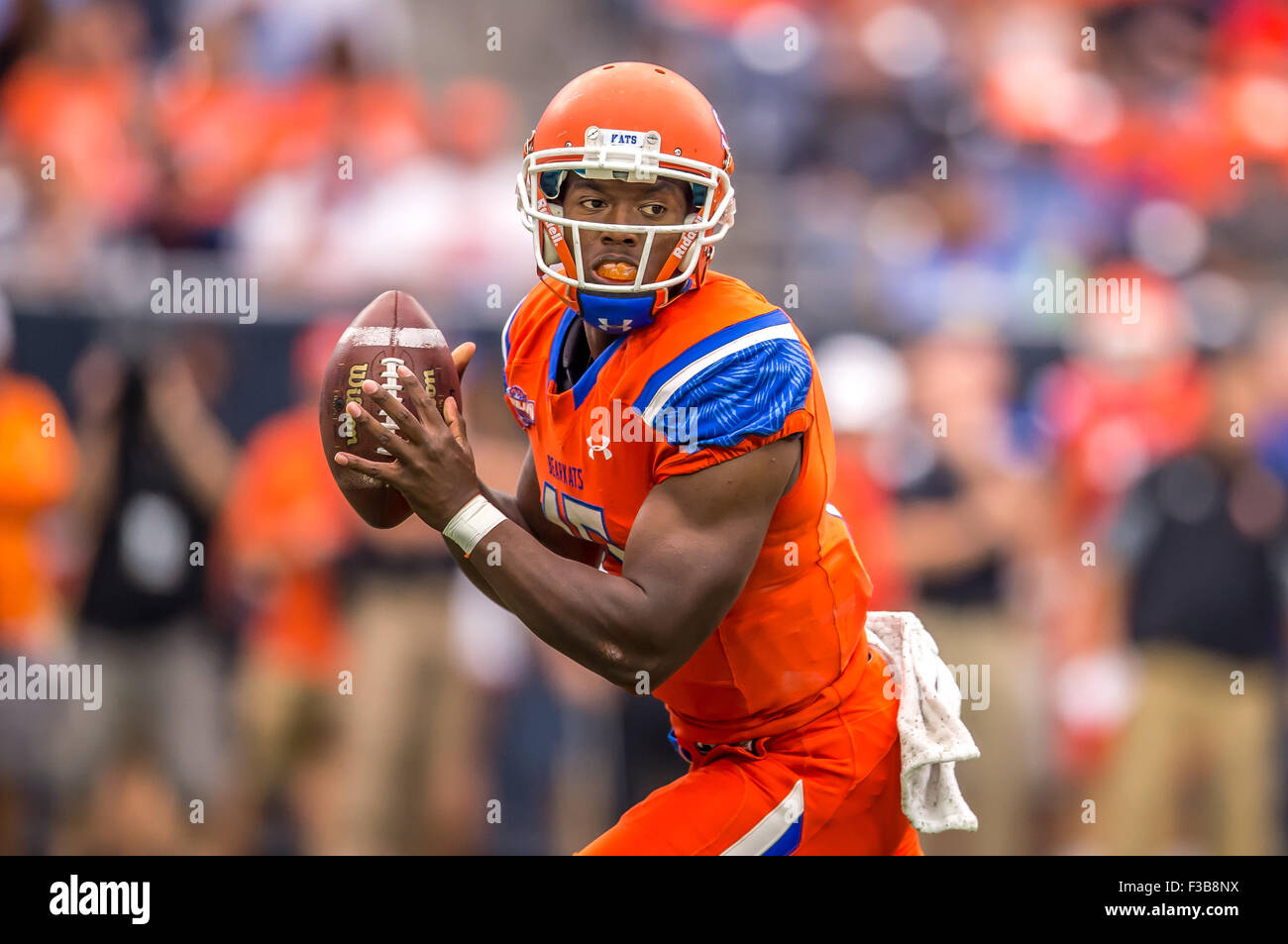October 3, 2015-Sam Houston State Bearkats quarterback Jared Johnson ...