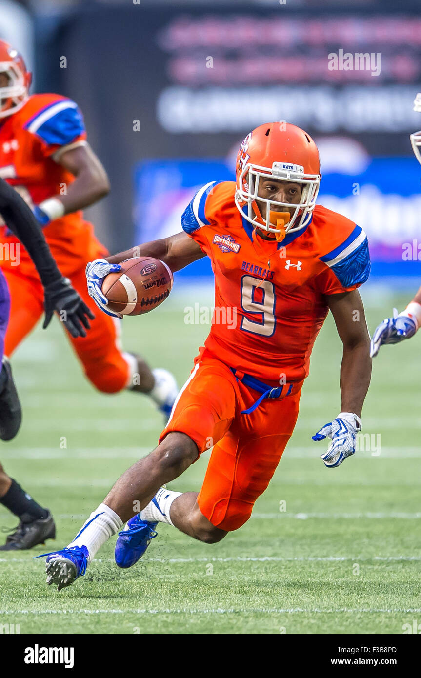 October 3, 2015-Sam Houston State Bearkats wide receiver Yedidiah Louis ...