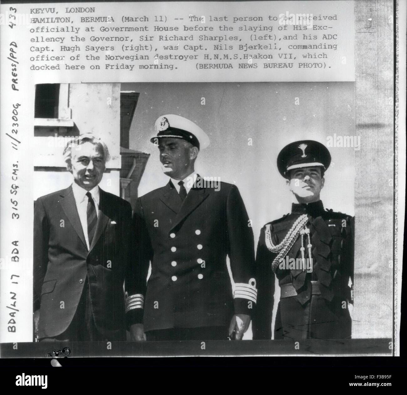 Jan. 09, 1965 - Keyvu, London Hamilton, Bermuda -- The Last person to ...