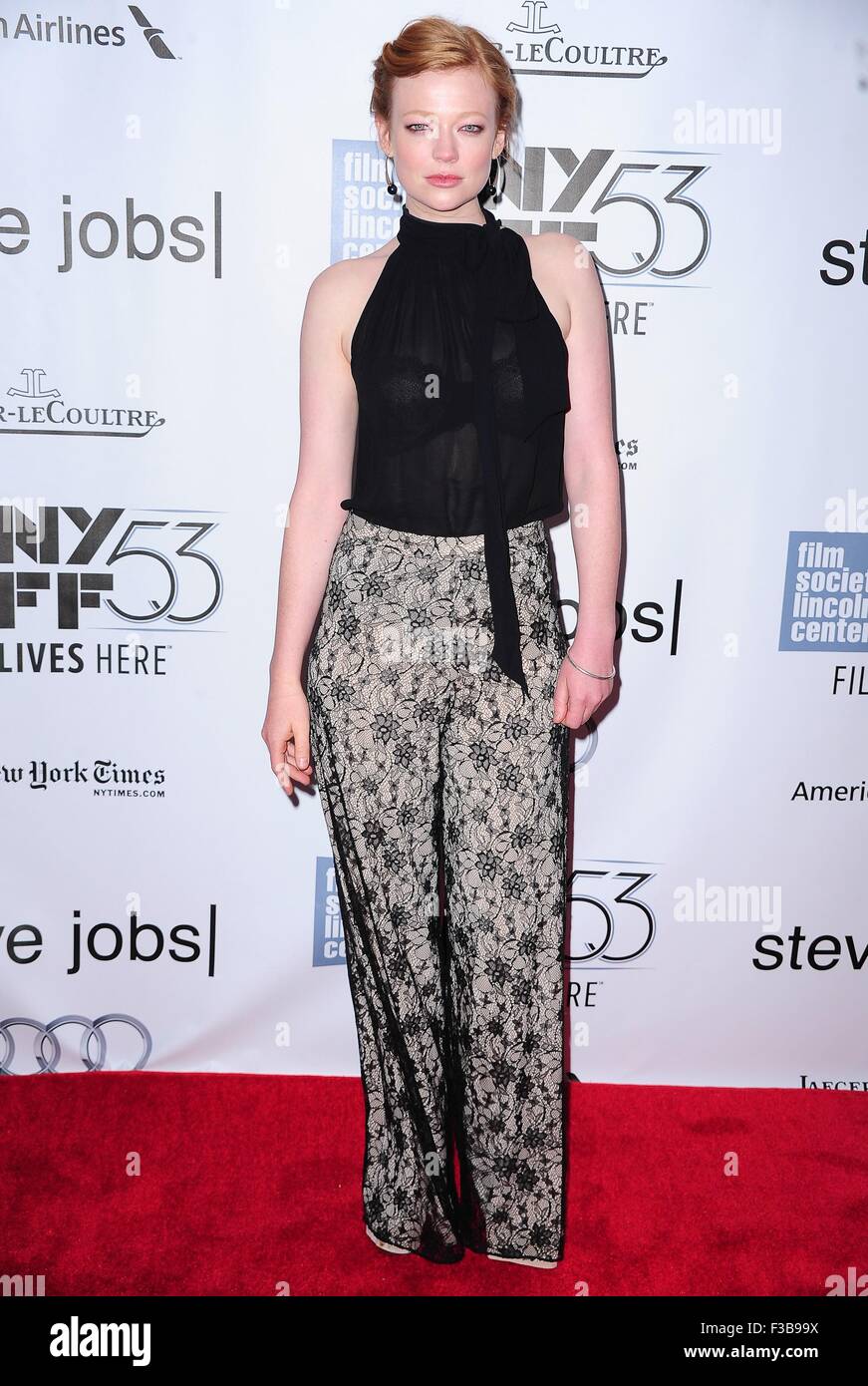 New York, NY, USA. 3rd Oct, 2015. Sarah Snook at arrivals for STEVE ...