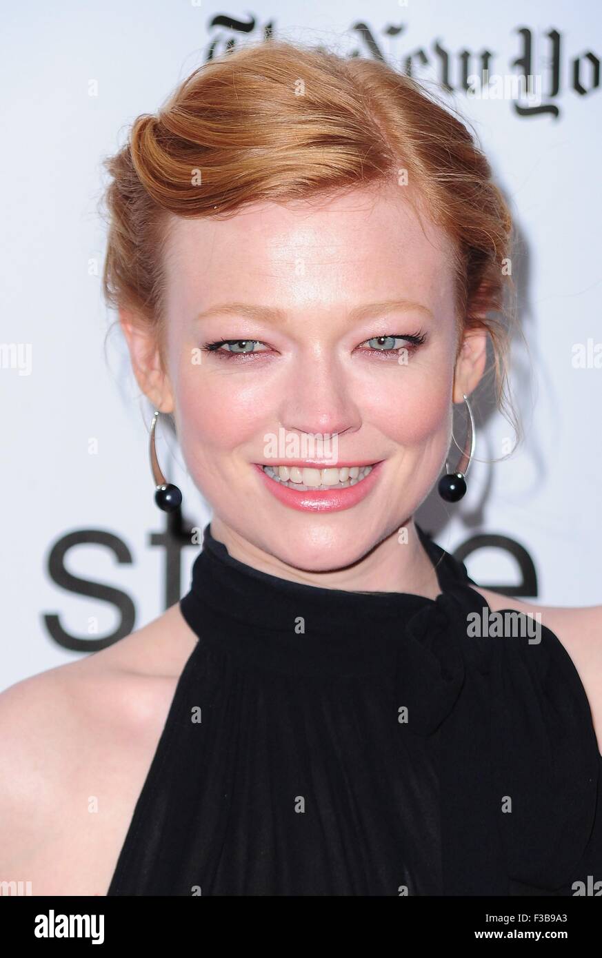 New York, NY, USA. 3rd Oct, 2015. Sarah Snook at arrivals for STEVE ...
