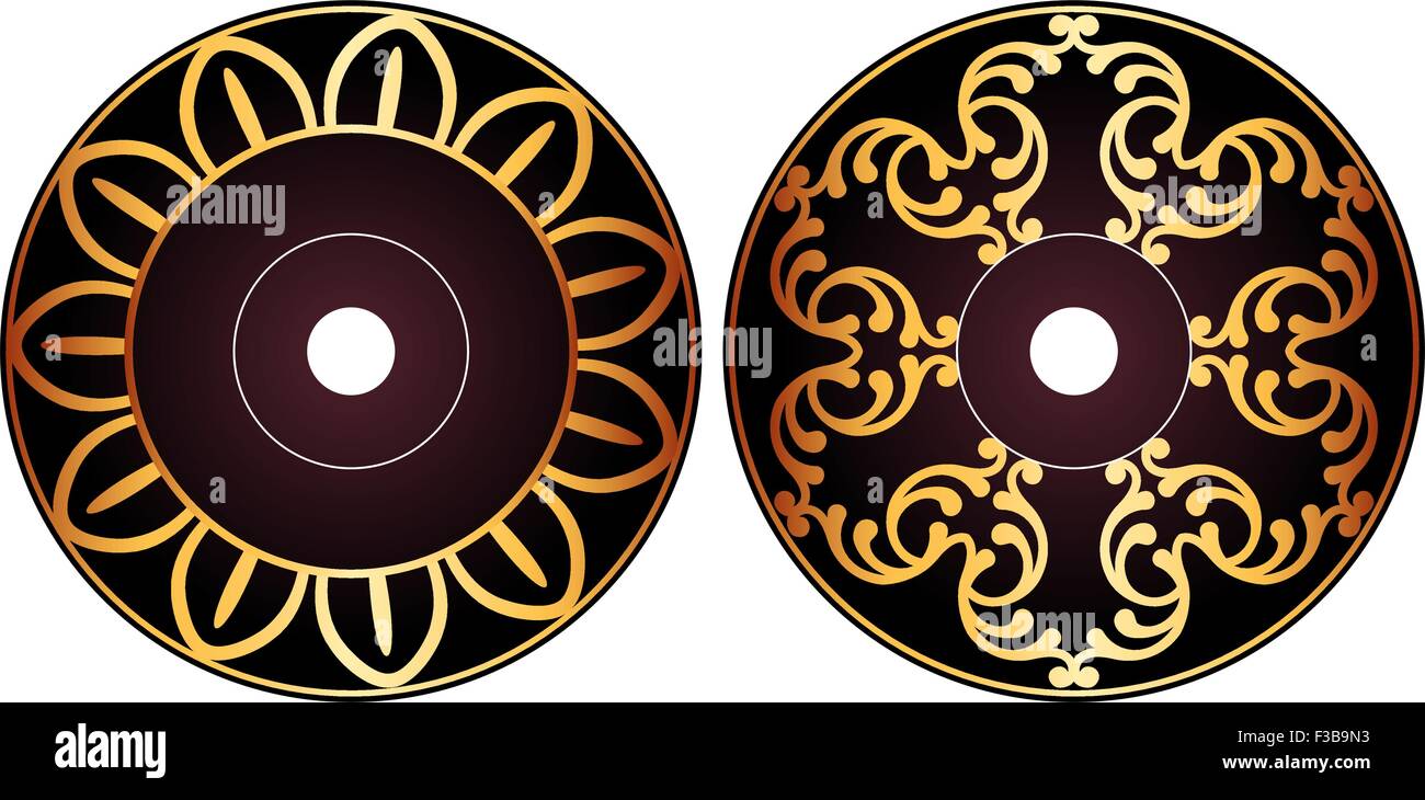 Cd - Dvd Label Design Template Vector Art Stock Vector Image & Art - Alamy
