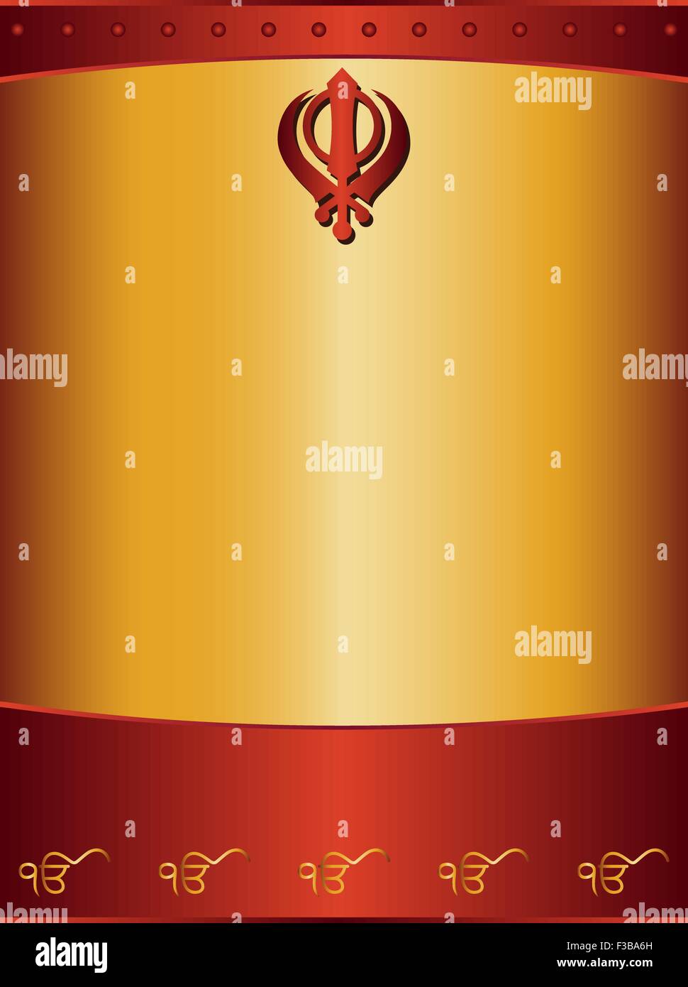 Decorative sikh scroll hi-res stock photography and images - Alamy