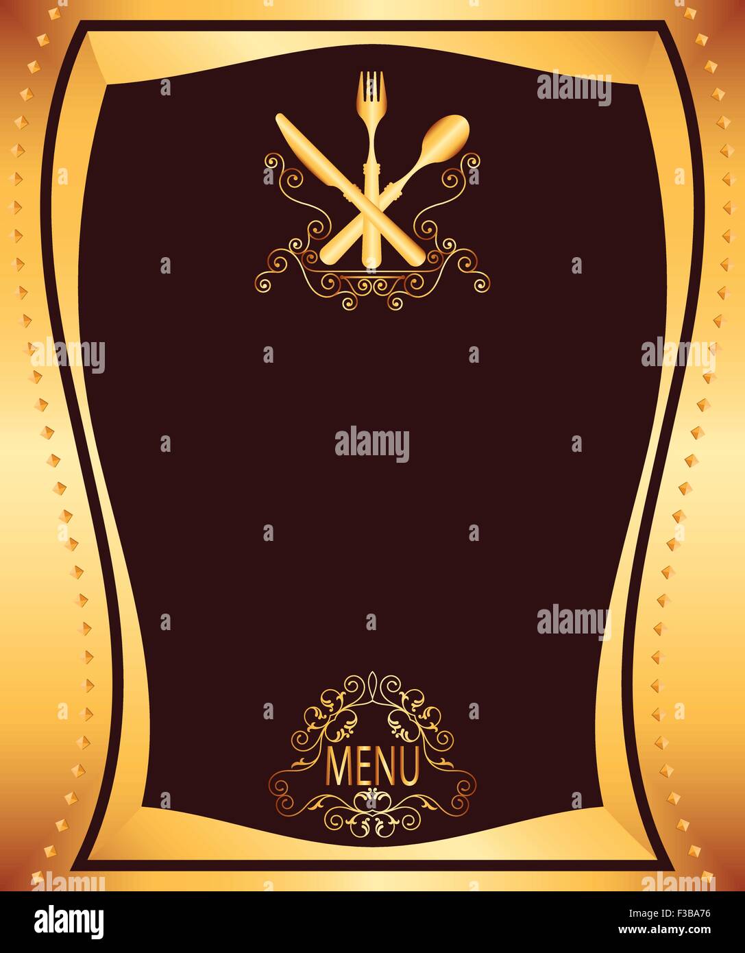 Menu Card Design Template Vector Art Stock Vector Image & Art - Alamy