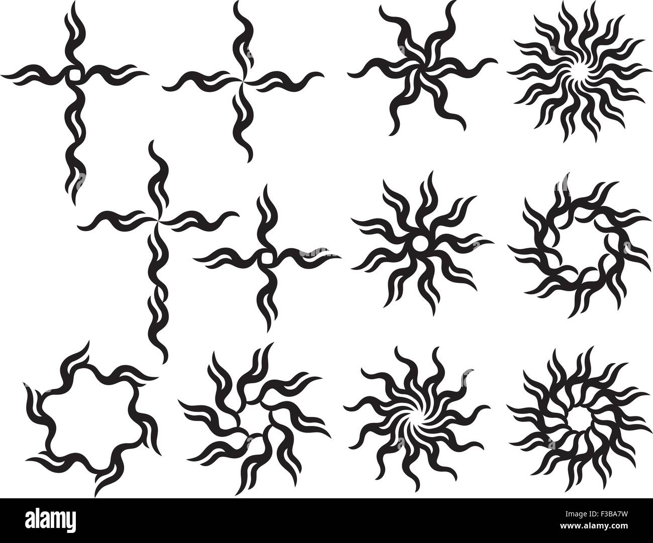 Tattoo Cross Sun Vector Art Stock Vector Image & Art - Alamy