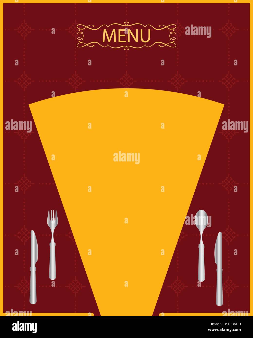 Menu Card Design Template Vector Art Stock Vector Image & Art - Alamy