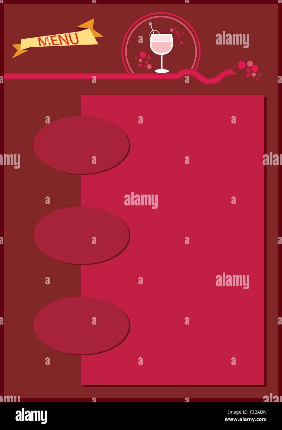 Menu Card Design Template Vector Art Stock Vector Image & Art - Alamy