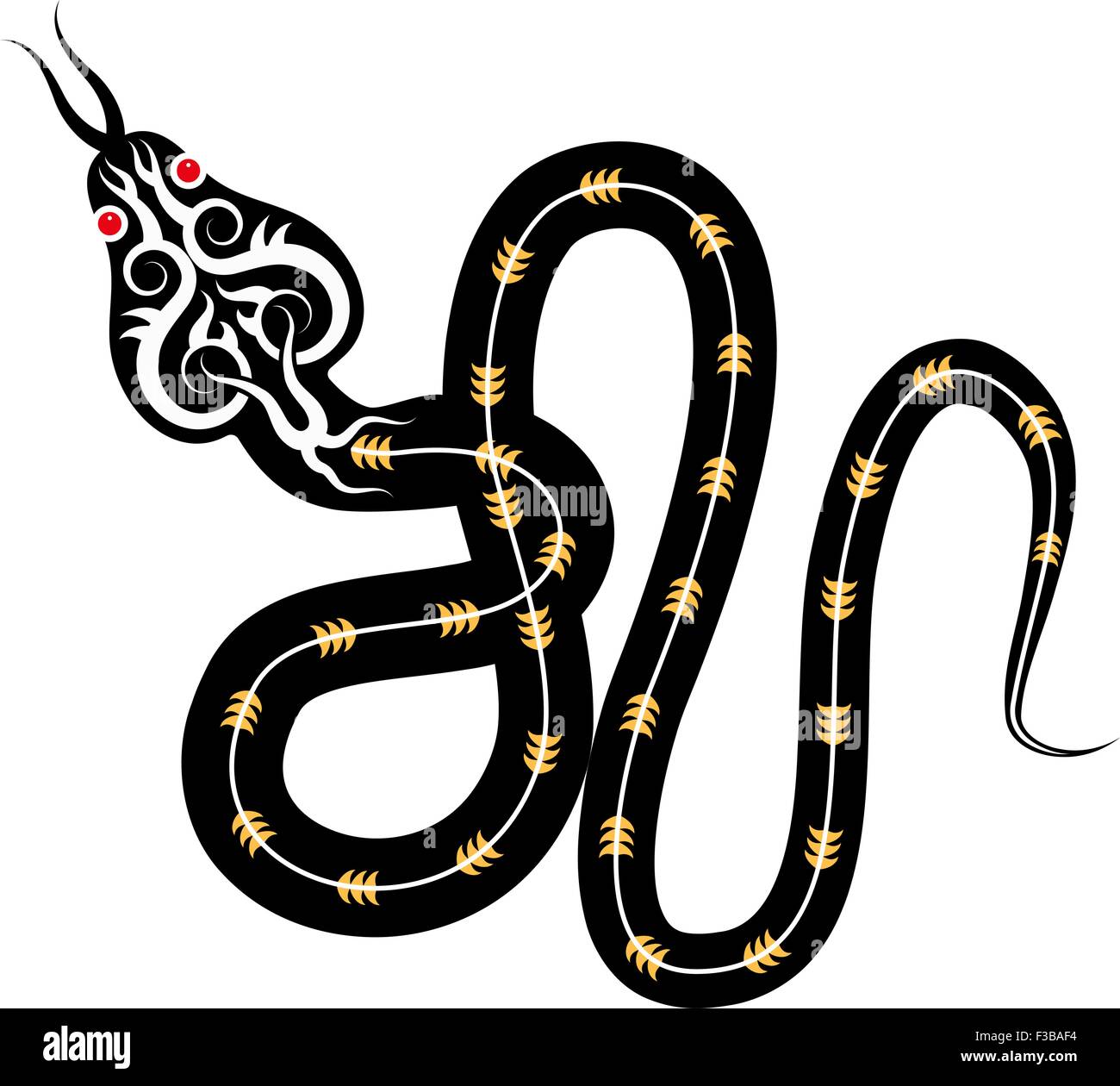 Tattoo Snake Design Vector Art Stock Vector Image & Art - Alamy