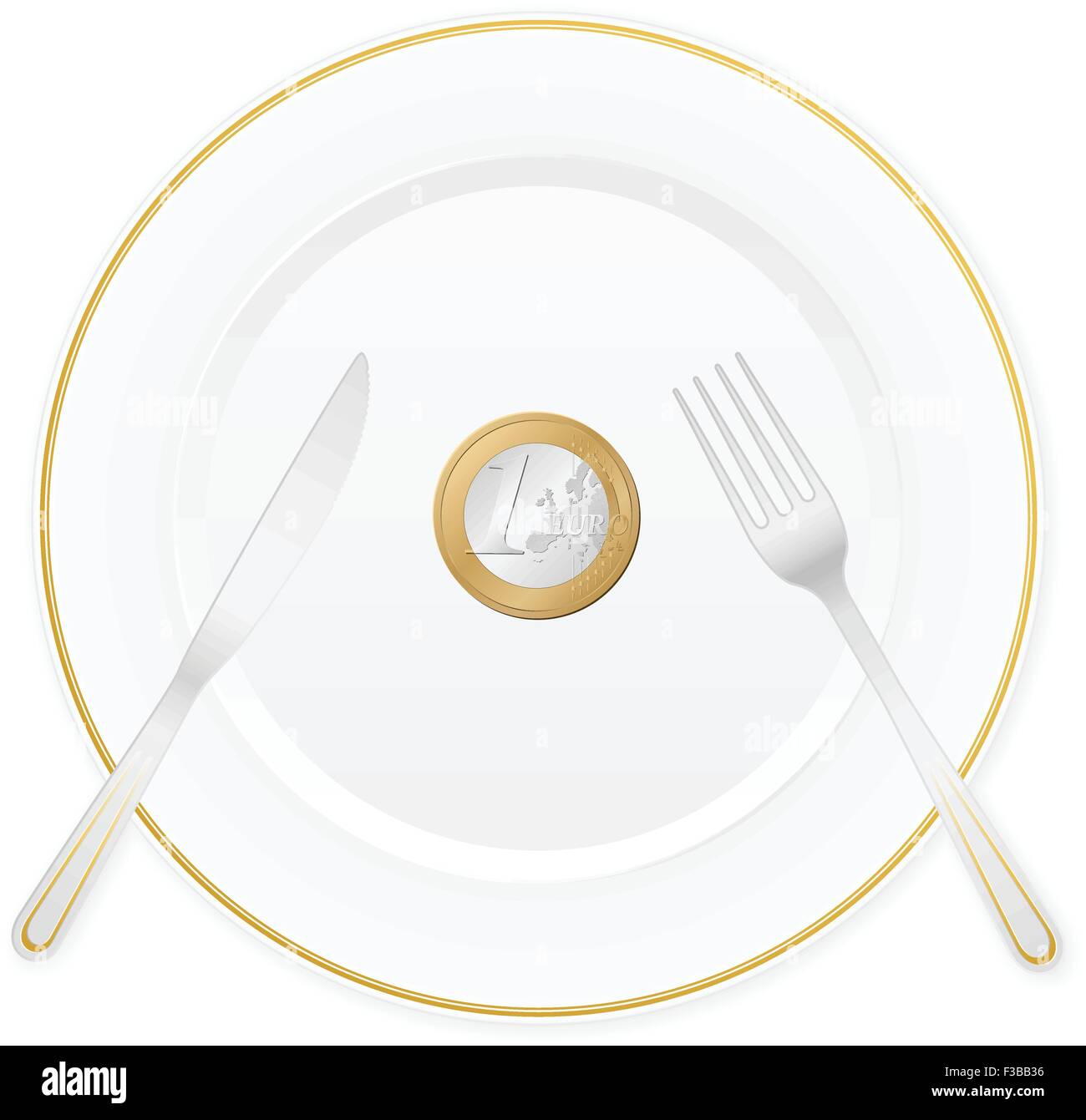 1 euro coin Stock Vector Images - Alamy