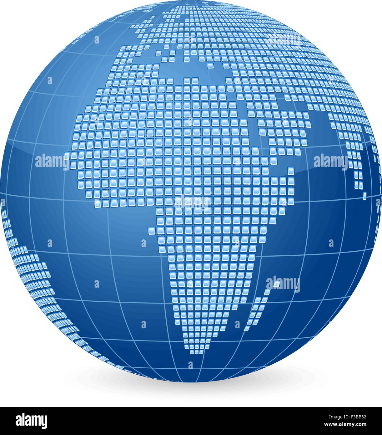 Squares world map illustration world hi-res stock photography and ...