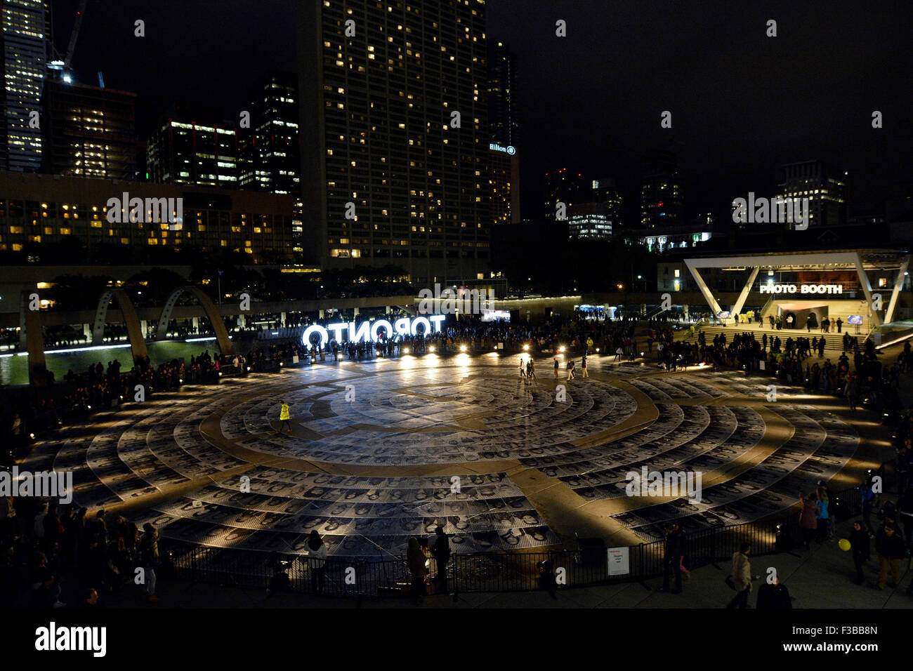 Toronto, Canada. 3rd Oct 2015. Installation Inside Out: Face to Face to ...