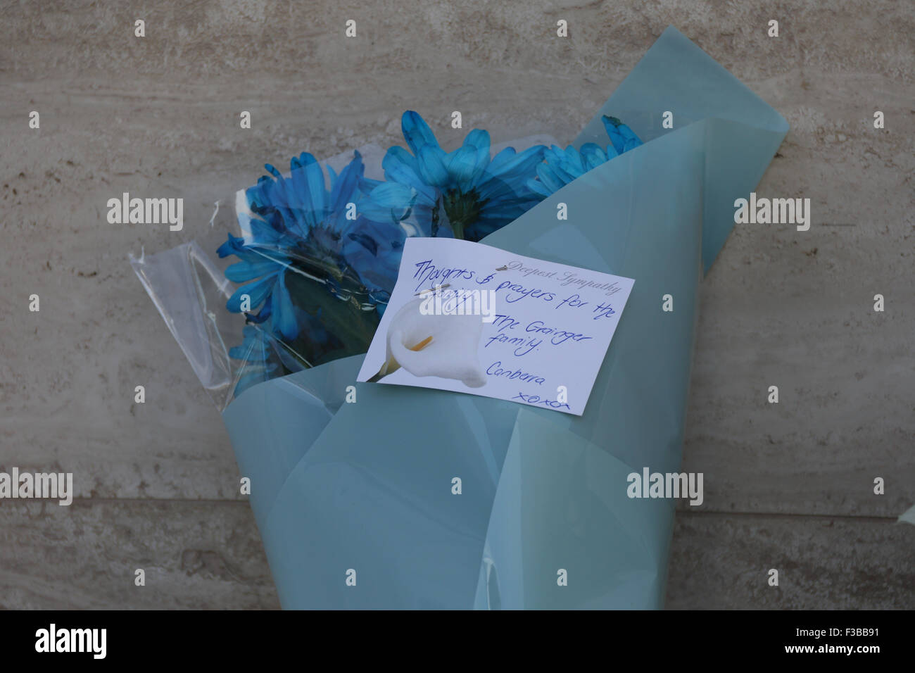 Parramatta, Sydney, Australia. 4 October 2015. Following the shooting ...