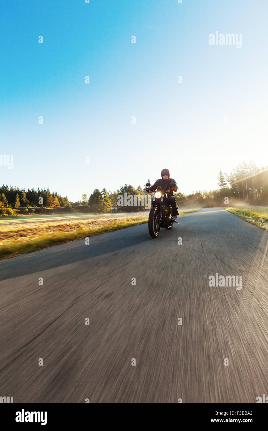 Man riding a chopper hi-res stock photography and images - Alamy