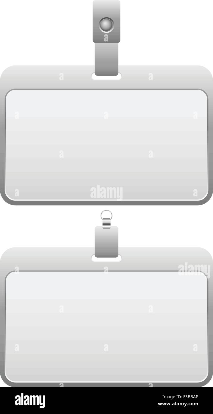 Name badge on a white background. Vector illustration Stock Vector ...