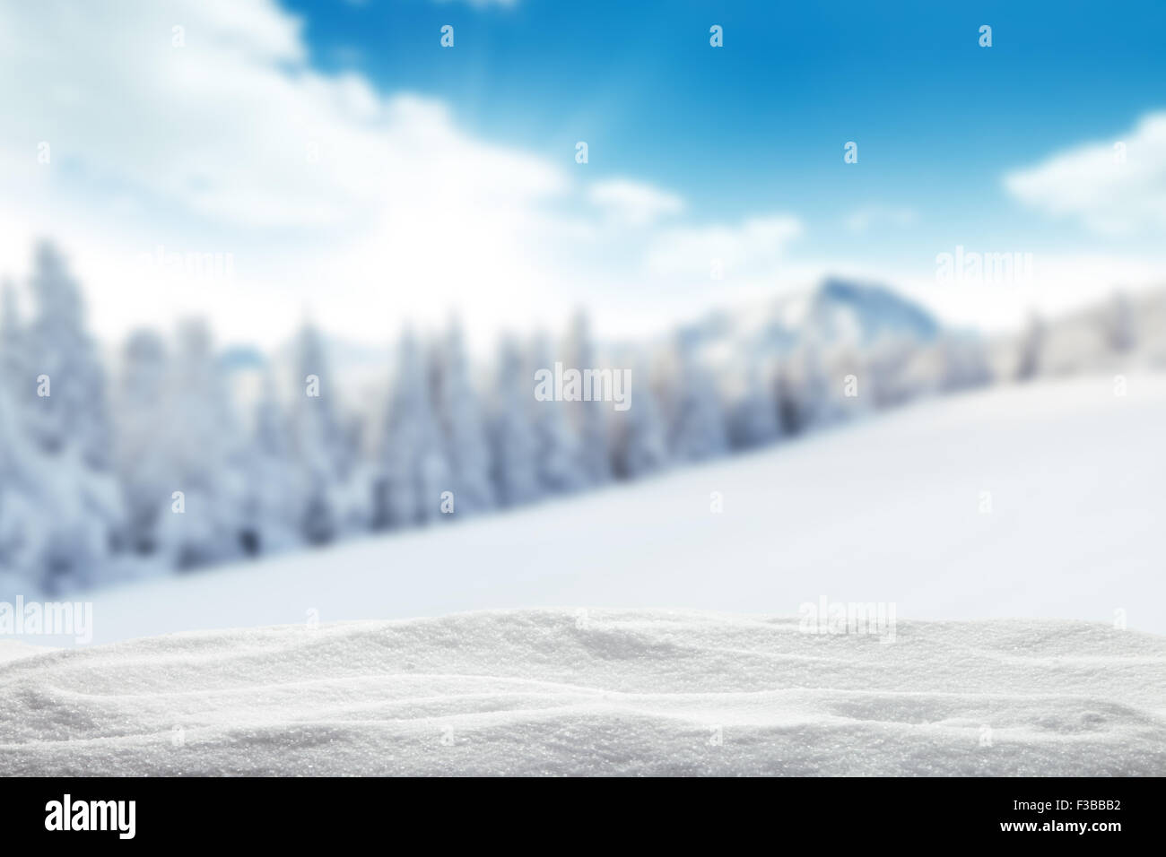 Winter snowy background Stock Photo - Alamy