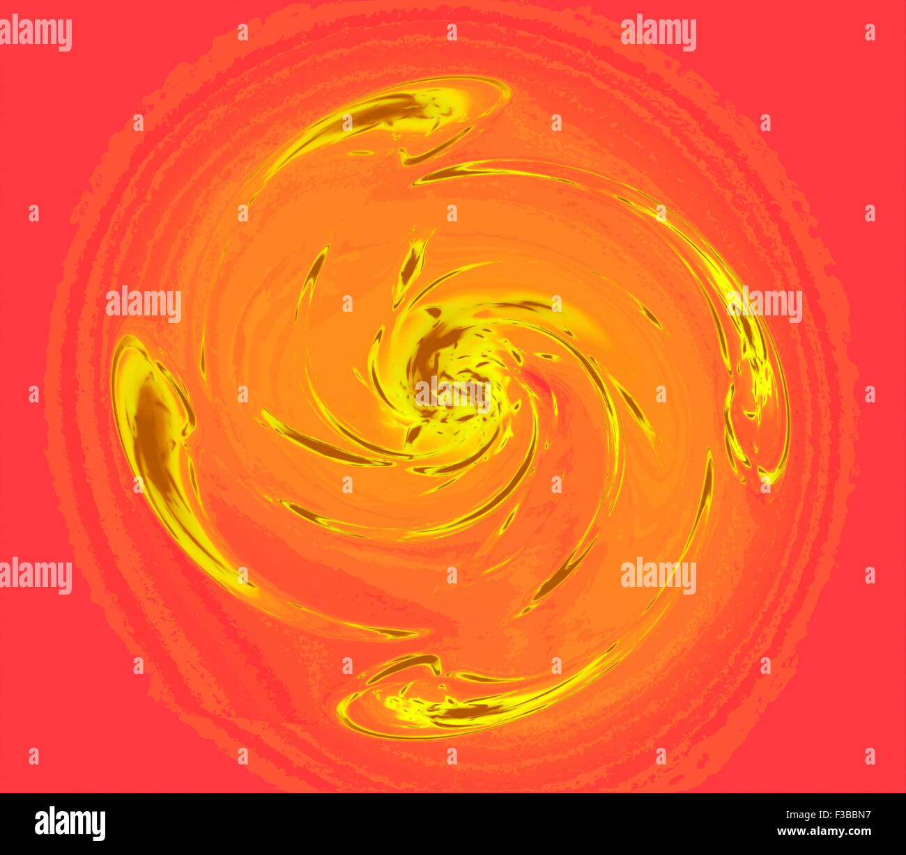 Abstract light spiral resembling planet or star. Fractal art graphics ...