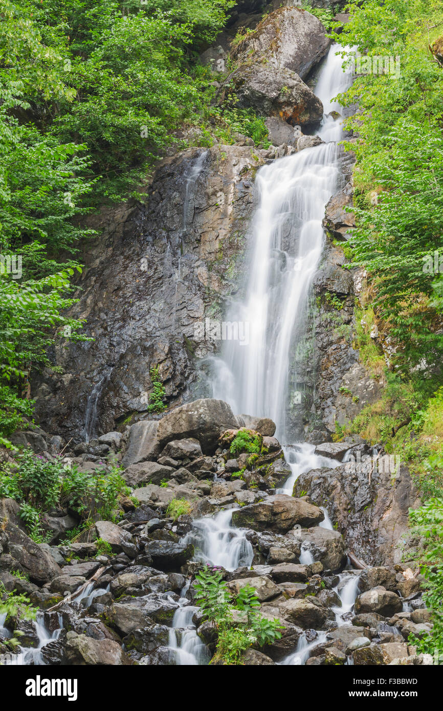 Beautiful waterfall in the mountains stone water creek Stock Photo - Alamy