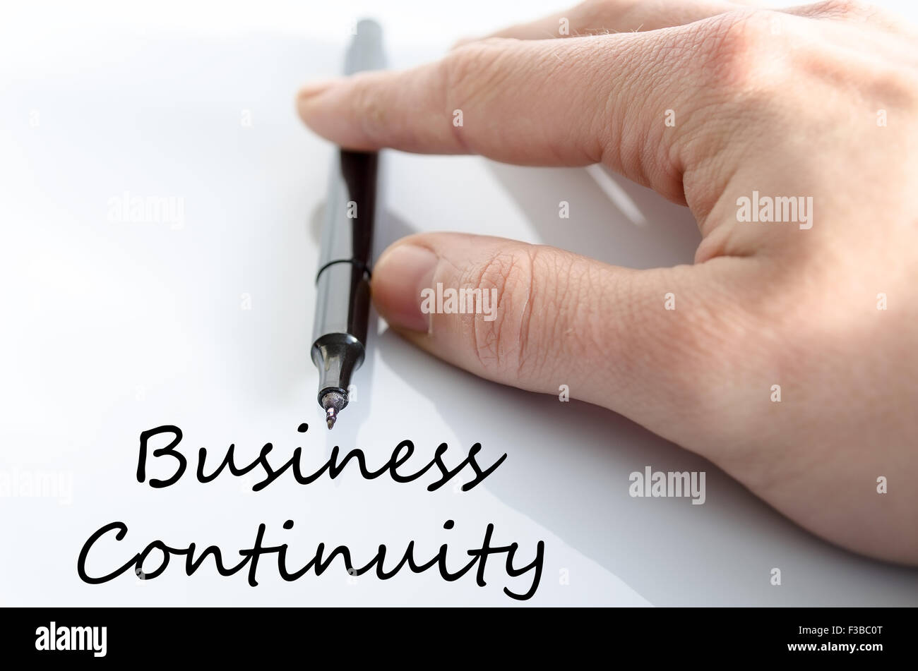Business continuity text concept isolated over white background Stock ...