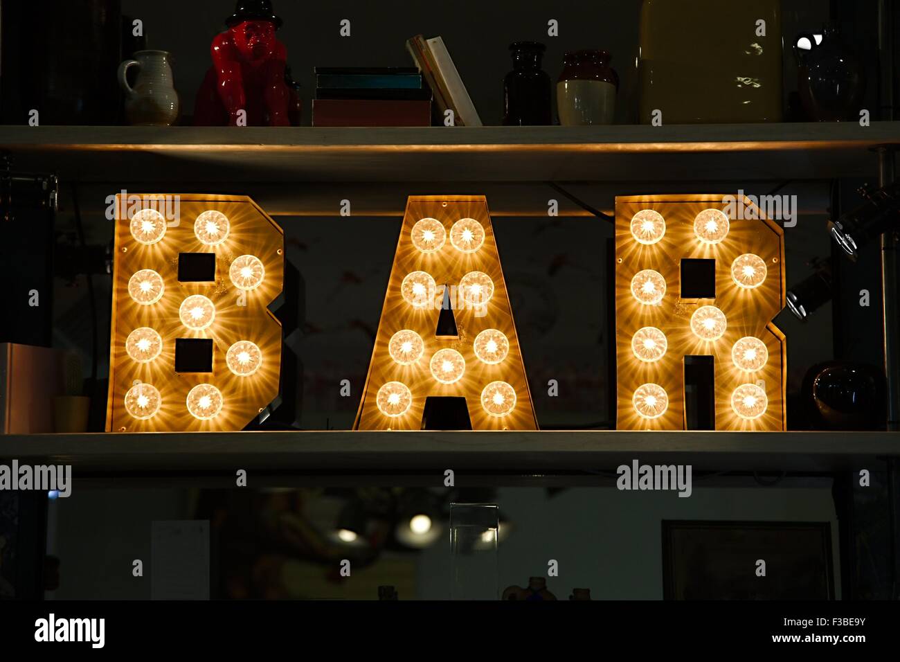 Night party label sign hi-res stock photography and images - Alamy