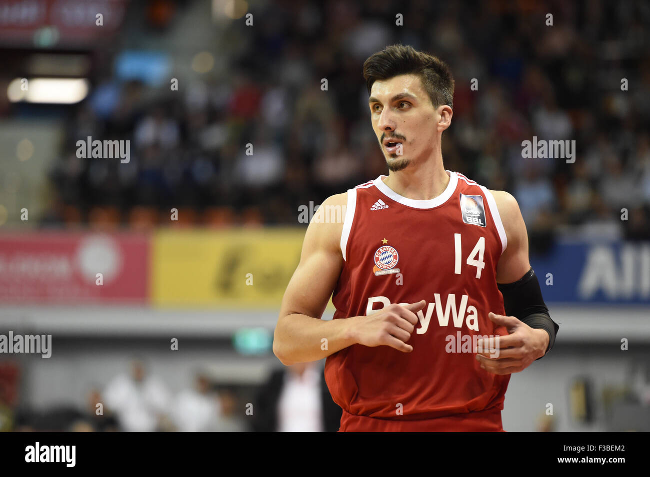 Munich, Germany. 2nd Oct, 2015. Munich's Nihad Djedovic in action ...