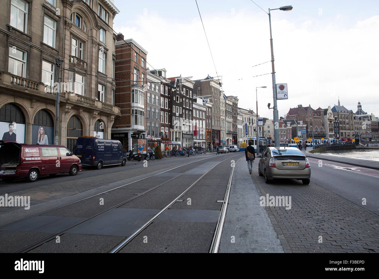 Tramlines in Amsterdam Stock Photo - Alamy