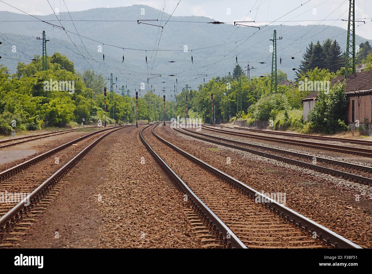 Empty railroad electric mainline hi-res stock photography and images ...