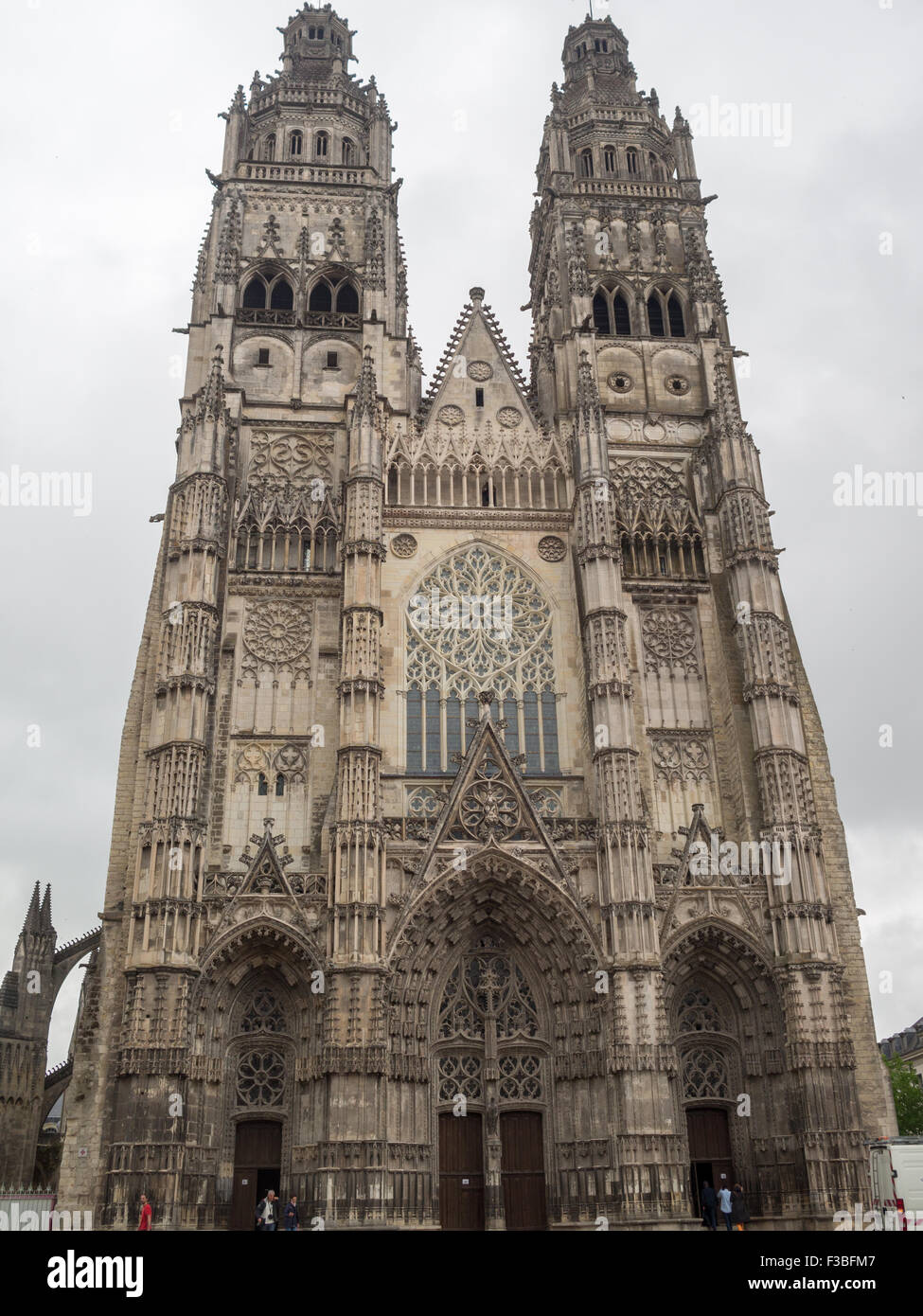 Saint Gatien's Cathedral facade Stock Photo - Alamy