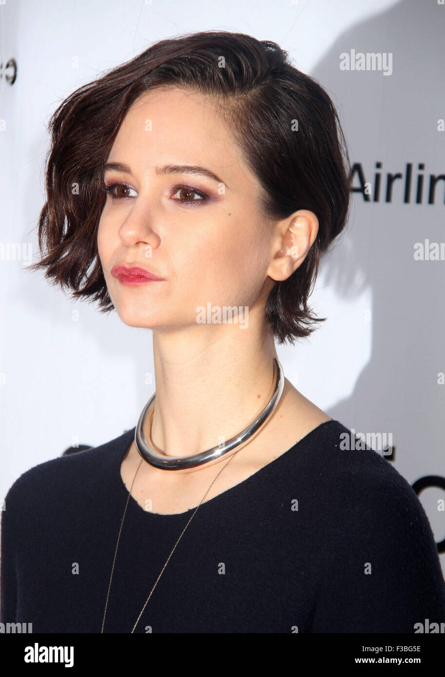 New York, New York, USA. 3rd Oct, 2015. Actress KATHERINE WATERSTON ...