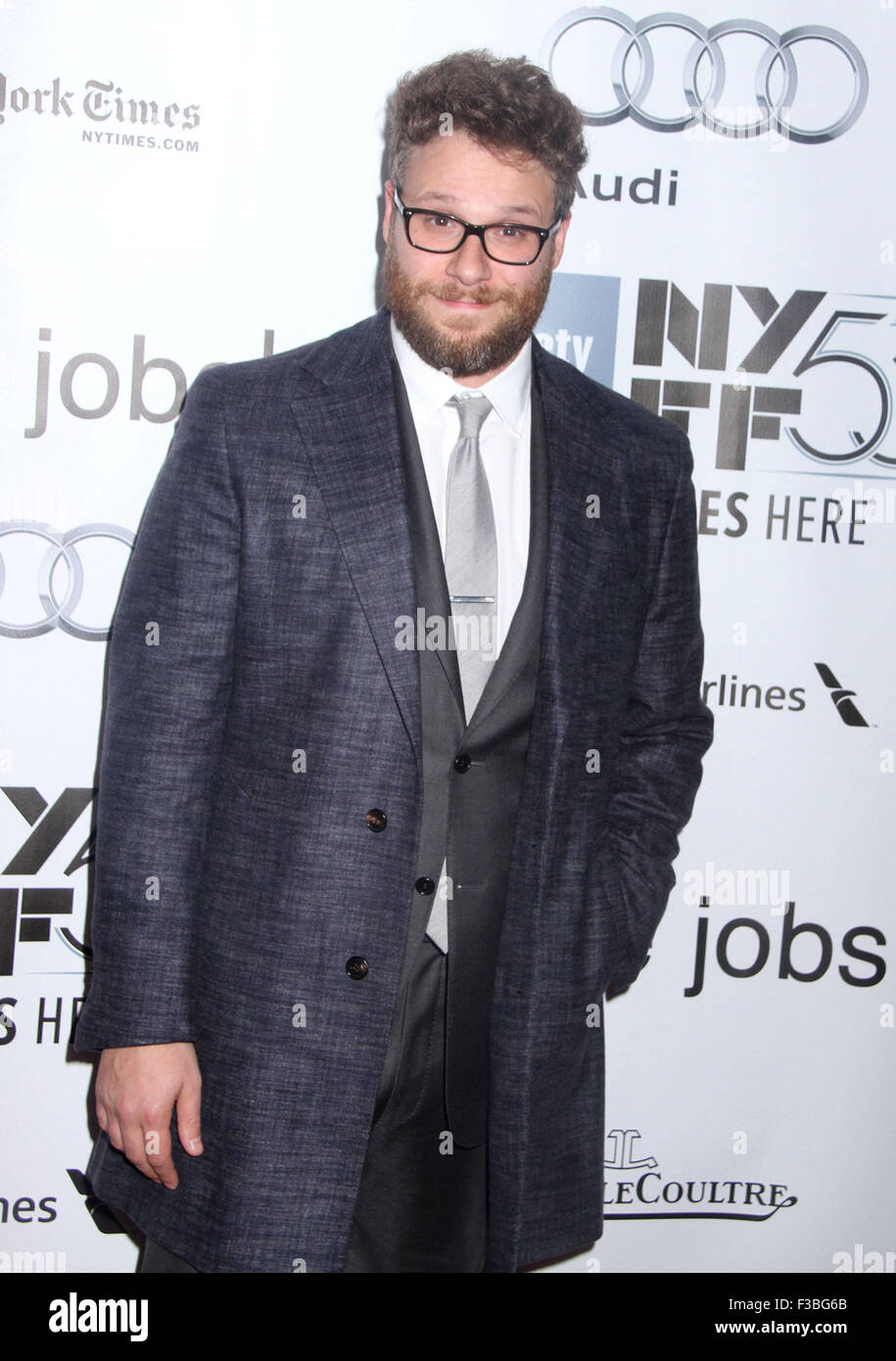 New York, New York, USA. 3rd Oct, 2015. Actor SETH ROGEN attends the ...