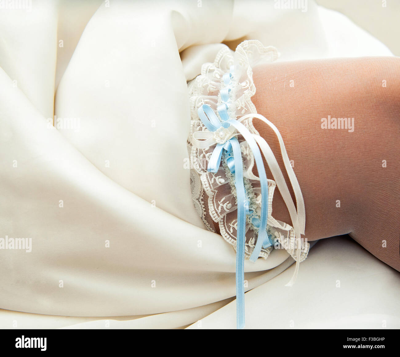 Beautiful lace garter Stock Photo - Alamy