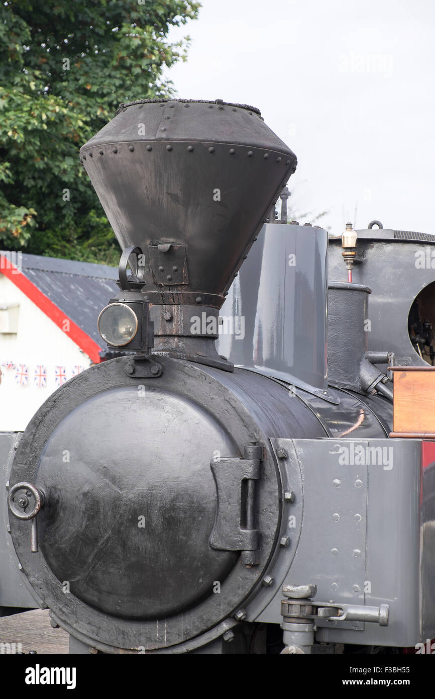 Narrow Gauge steam Loco Front view Stock Photo - Alamy