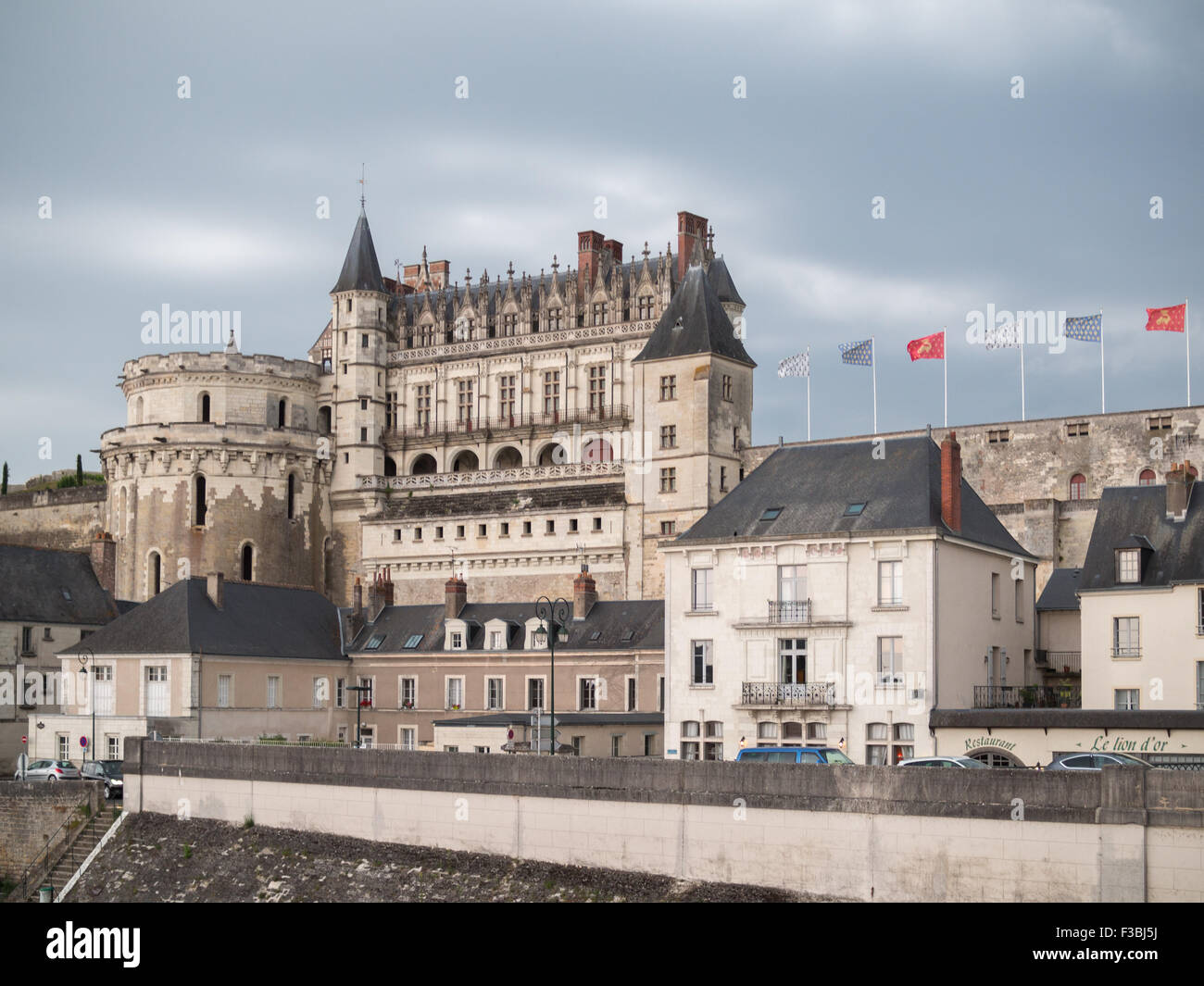 General view of Amboise castle Stock Photo - Alamy