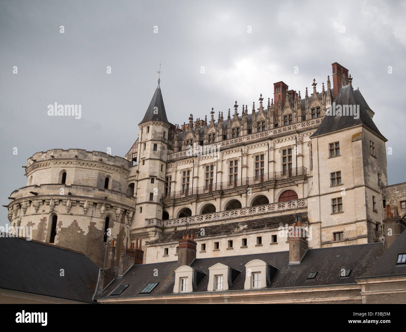 General view of Amboise castle Stock Photo - Alamy