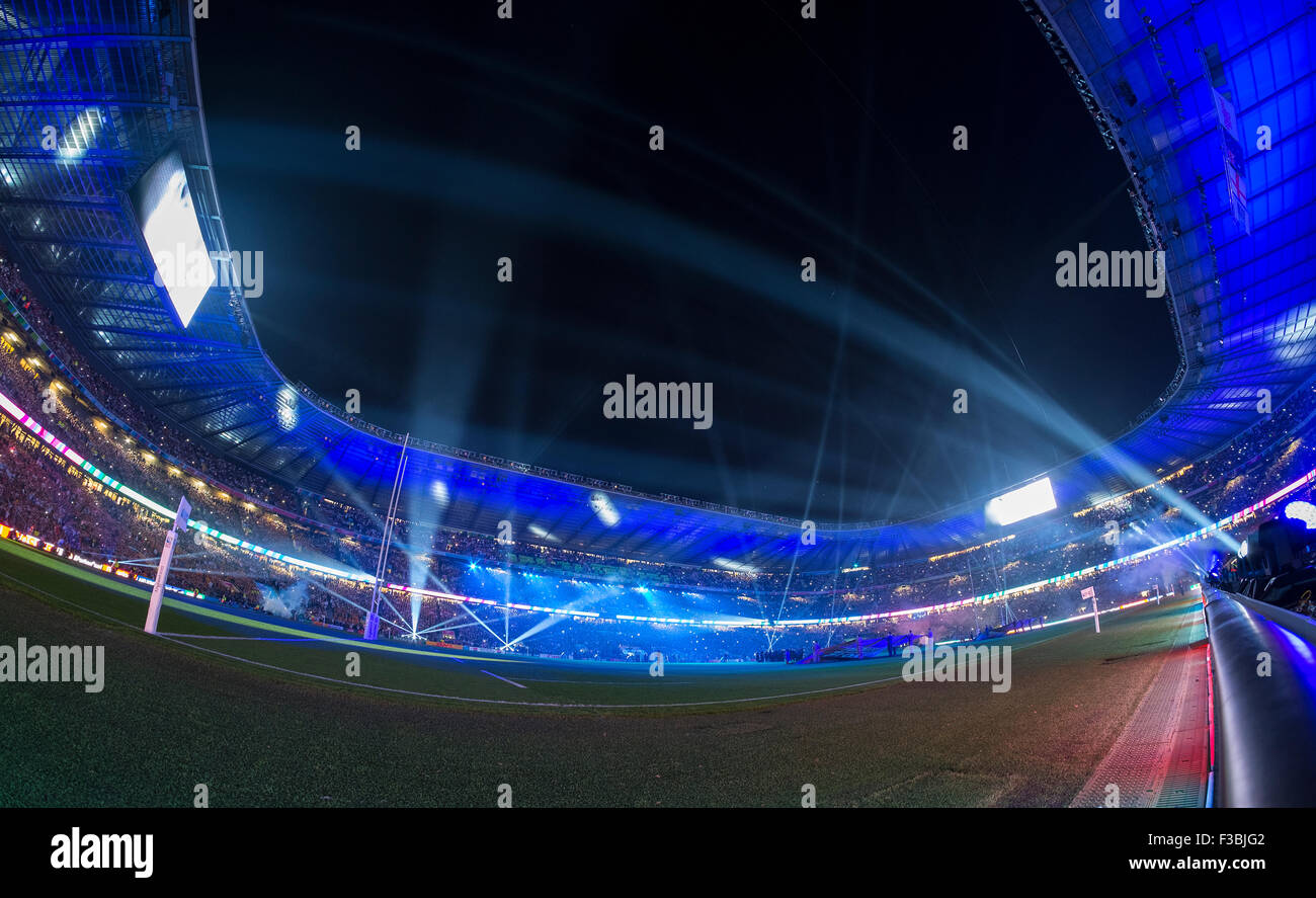 Twickenham stadium at night hi-res stock photography and images - Alamy