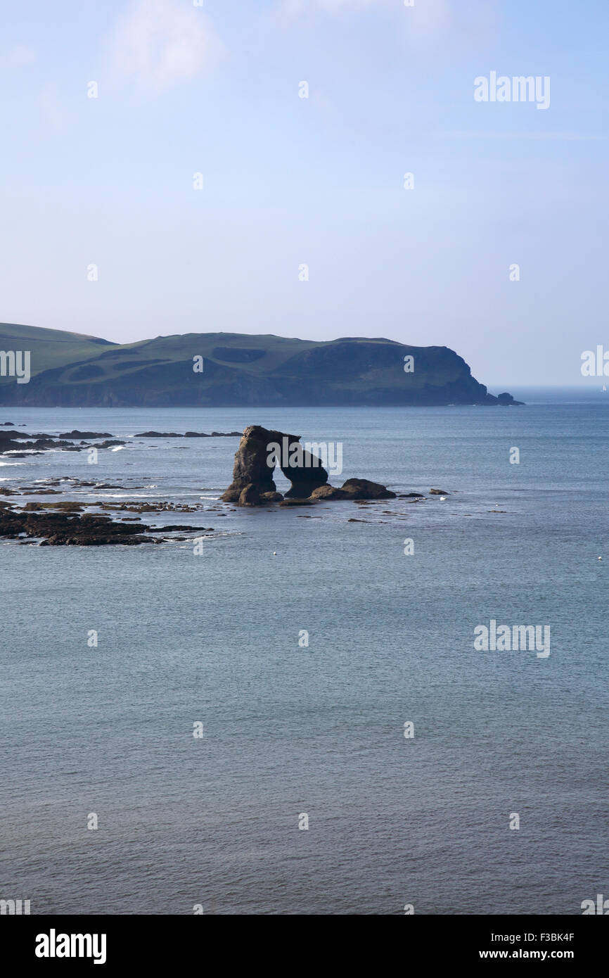 thurlestone on the south devon coast Stock Photo - Alamy